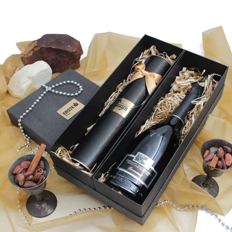 Wine & Chocolate Gift Box - korporativni poklon - Eugen Chocolate